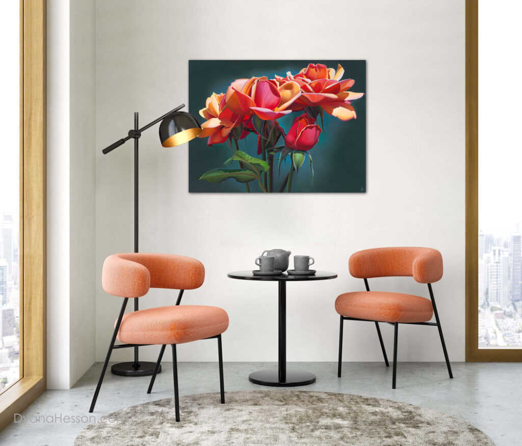 Once Upon a Time- Arizona Roses 27×36 – Dyana Hesson